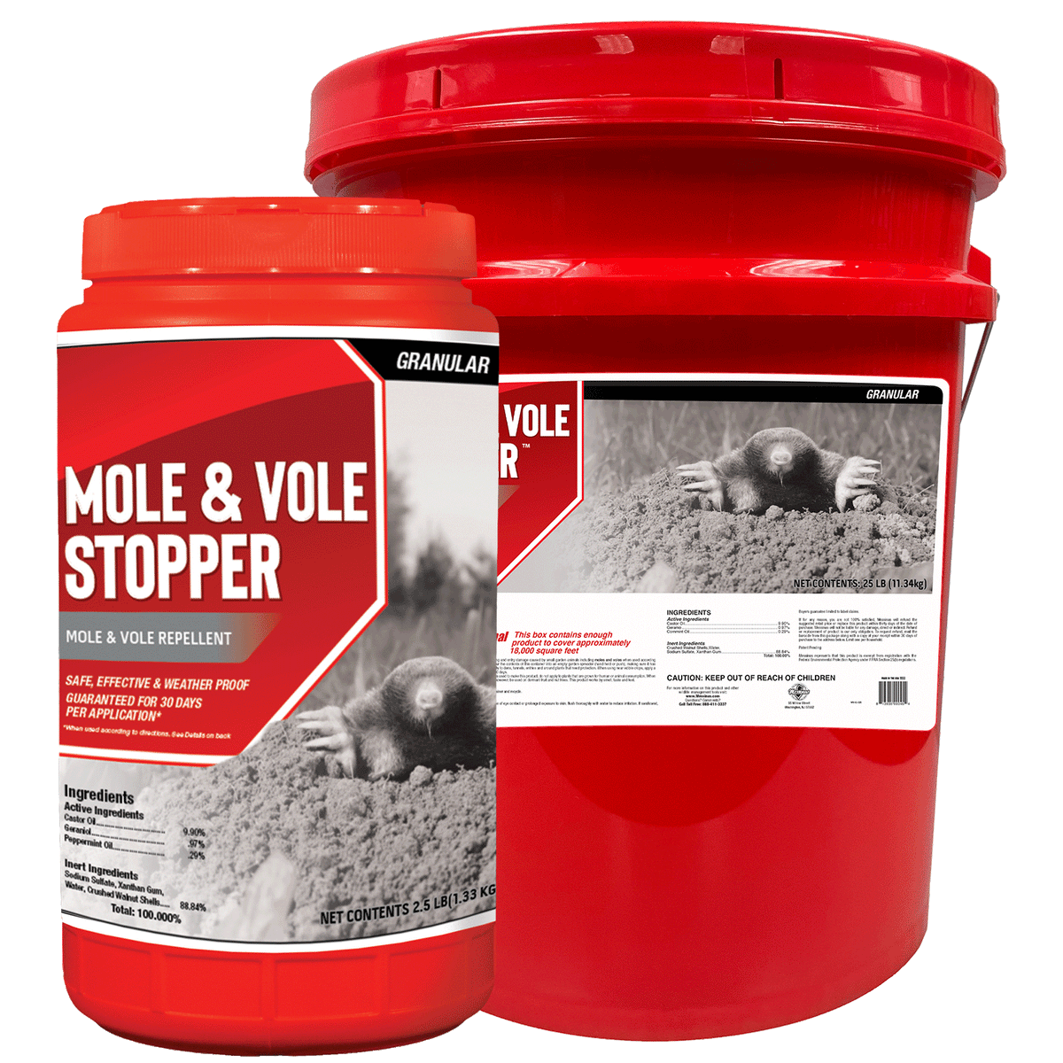 Mole & Vole Stopper Granular | Natural Tunneling Animal Repellent