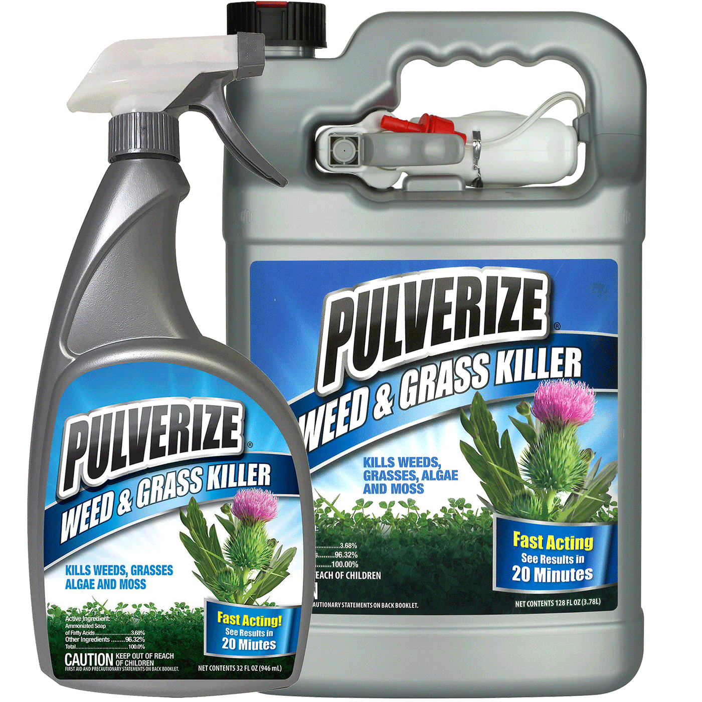 Pulverize Weed & Grass Killer | Fast, Non-Staining Formula