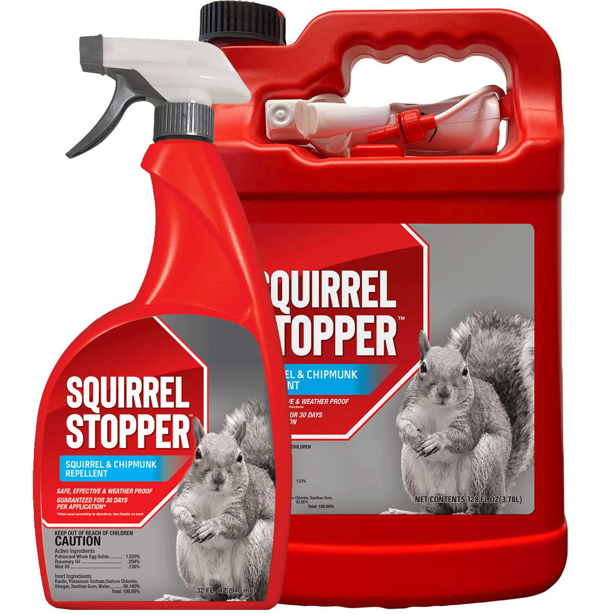 Squirrel Stopper Spray | Natural Squirrel & Chipmunk Repellent
